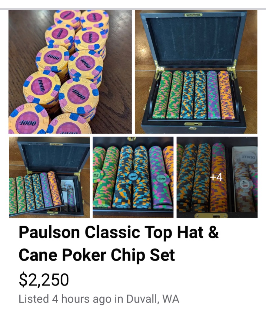 Not Mine - Paulson Classic set~$2,250~WA | Poker Chip Forum