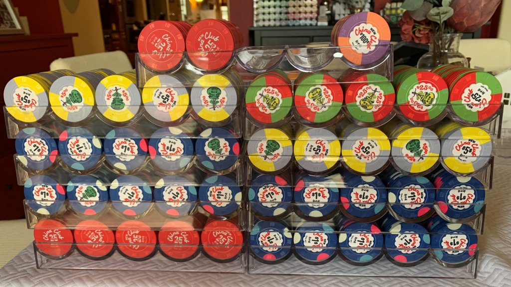 Sold - Cards Mold New China Club cash set 860+ chips, $249 | Poker Chip ...