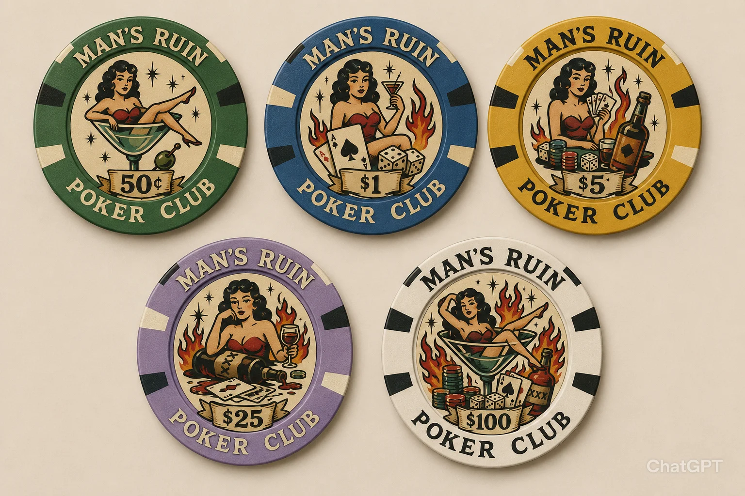 AI Generated Chip Designs | Poker Chip Forum