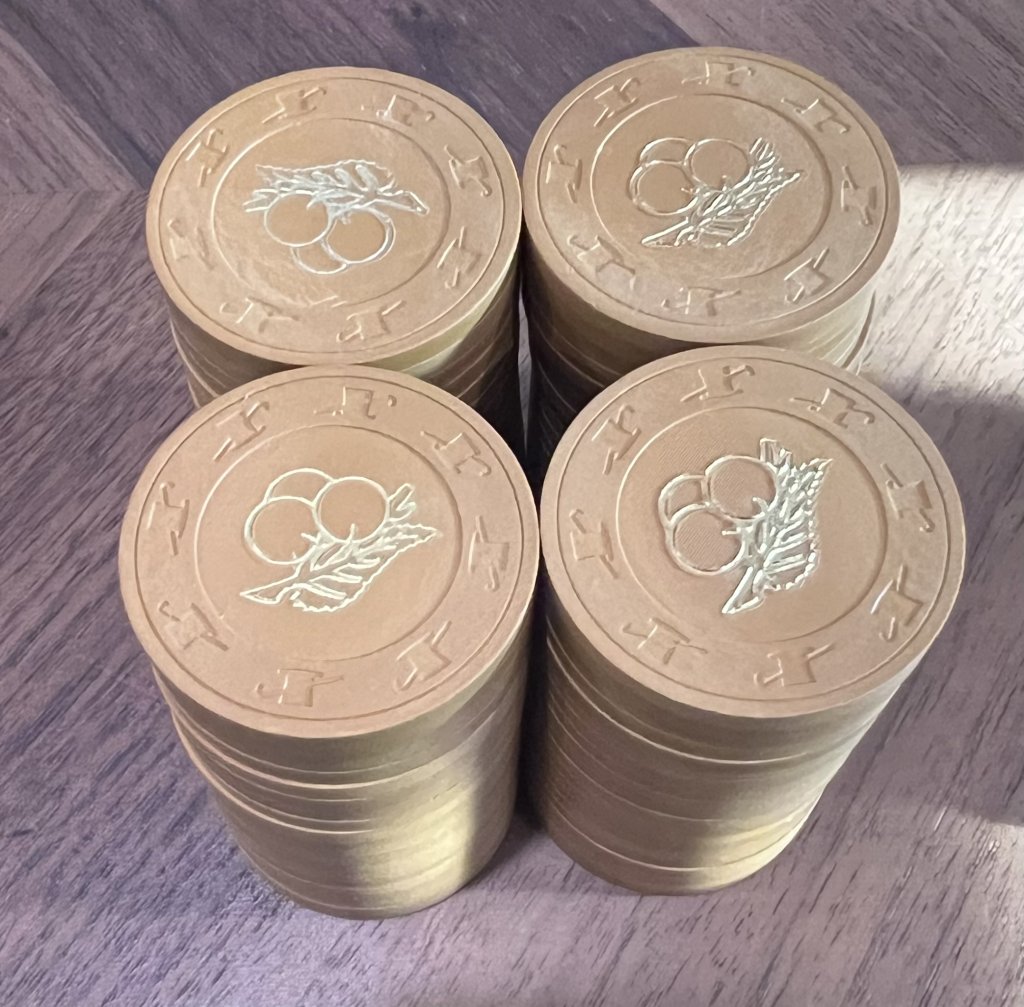 Sold - Price drop! Gold Cherry Cardroom Solid Leaded Hot Stamp THC ...