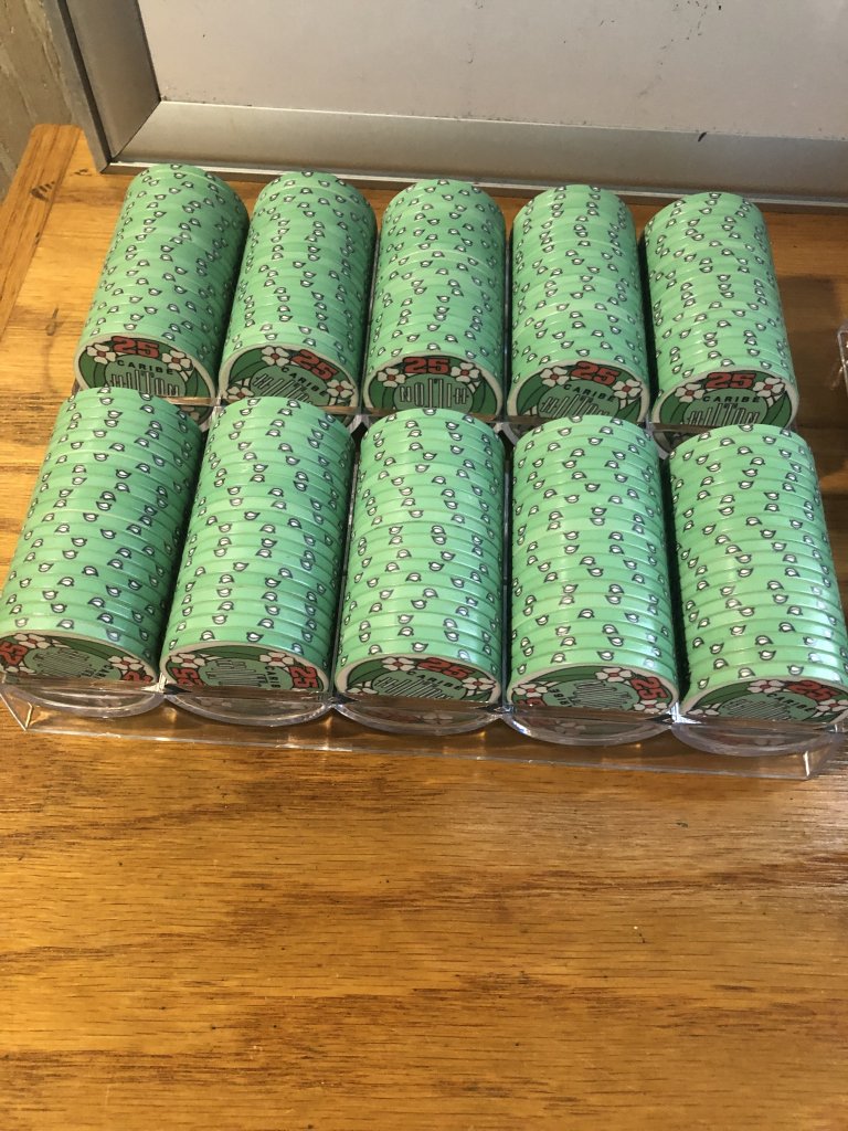 Sold - Caribe Hilton Tribute Set | Poker Chip Forum