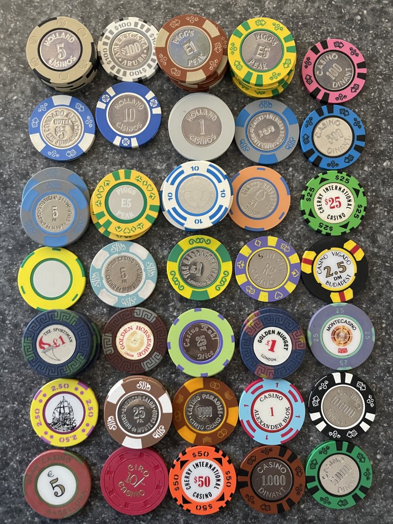 For Sale - Inexpensive foreign singles | Poker Chip Forum