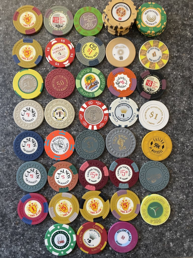 For Sale - Inexpensive foreign singles | Poker Chip Forum