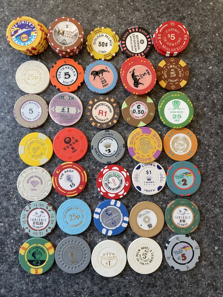 For Sale - Inexpensive foreign singles | Poker Chip Forum