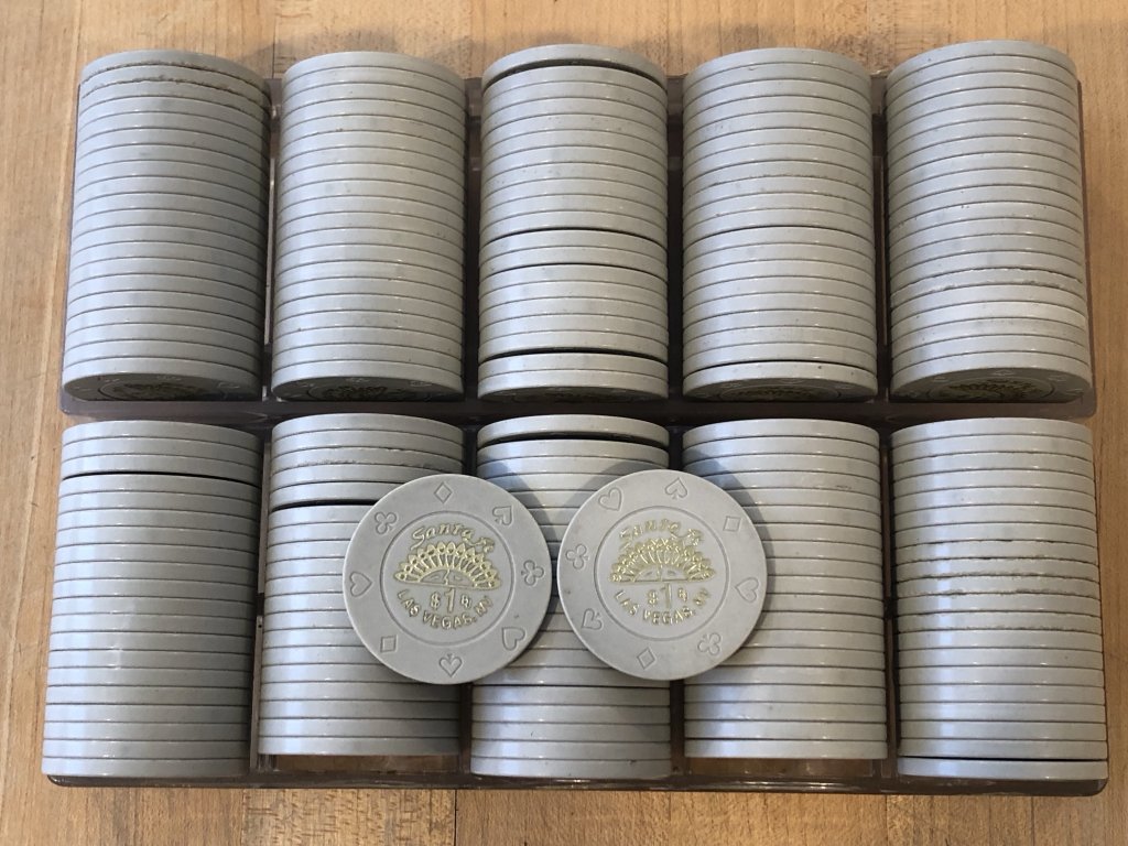 For Sale - 2 Racks of $1 Santa Fe (8 suit mold) | Poker Chip Forum