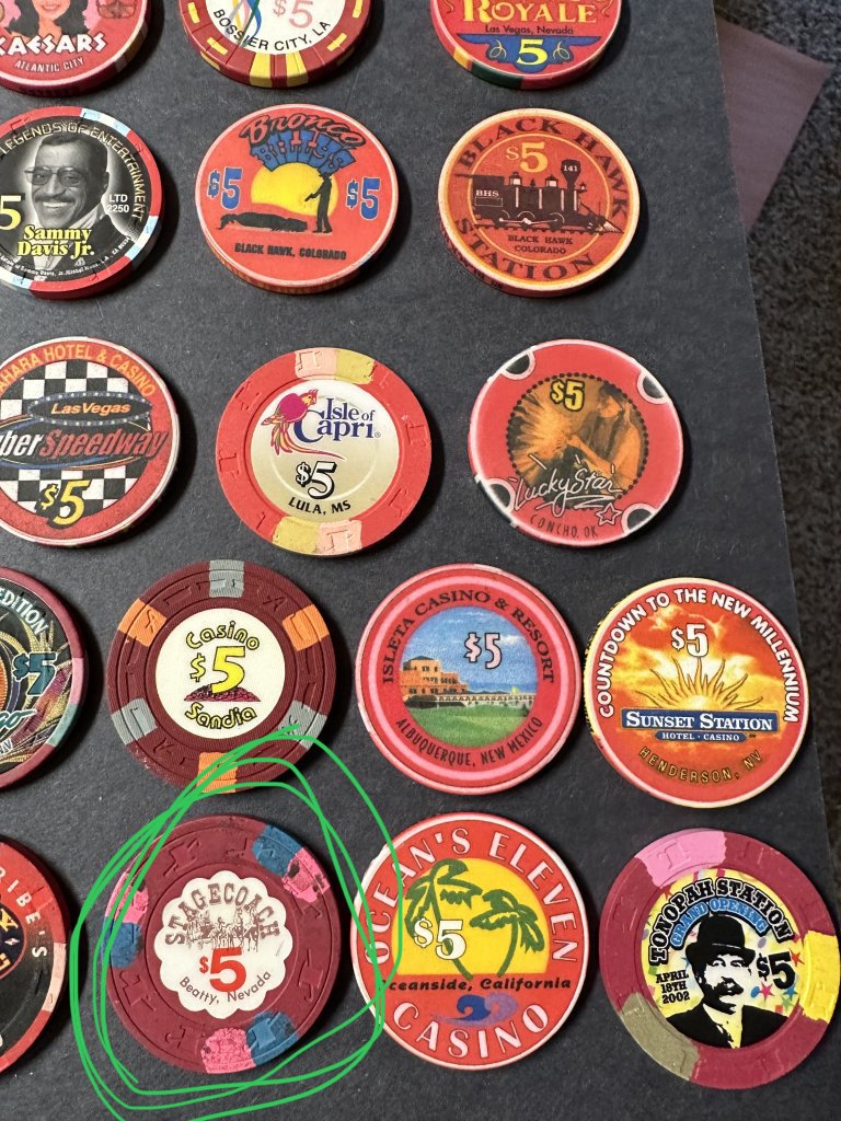 For Sale - $5 Chips most from 20 + years ago | Poker Chip Forum