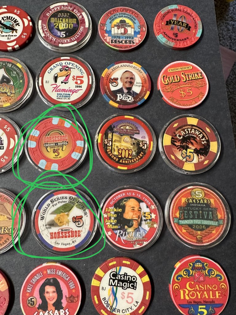 For Sale - $5 Chips most from 20 + years ago | Poker Chip Forum