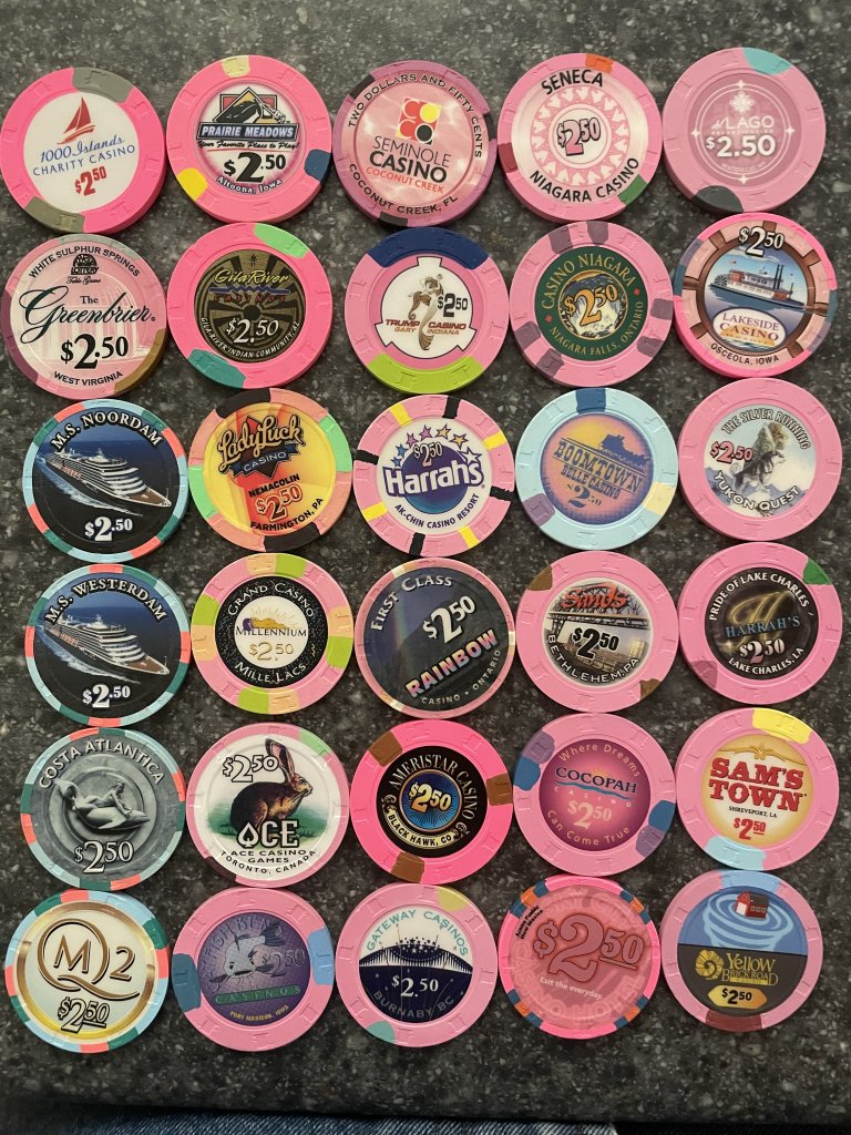 Sold - Lots of $2.50 chips | Poker Chip Forum