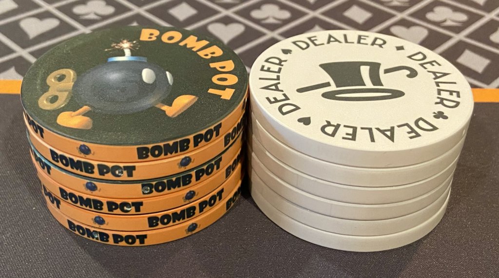 For Sale - Dealer Buttons - Rounders / Top Hat & Cane / Bomb Pot ...