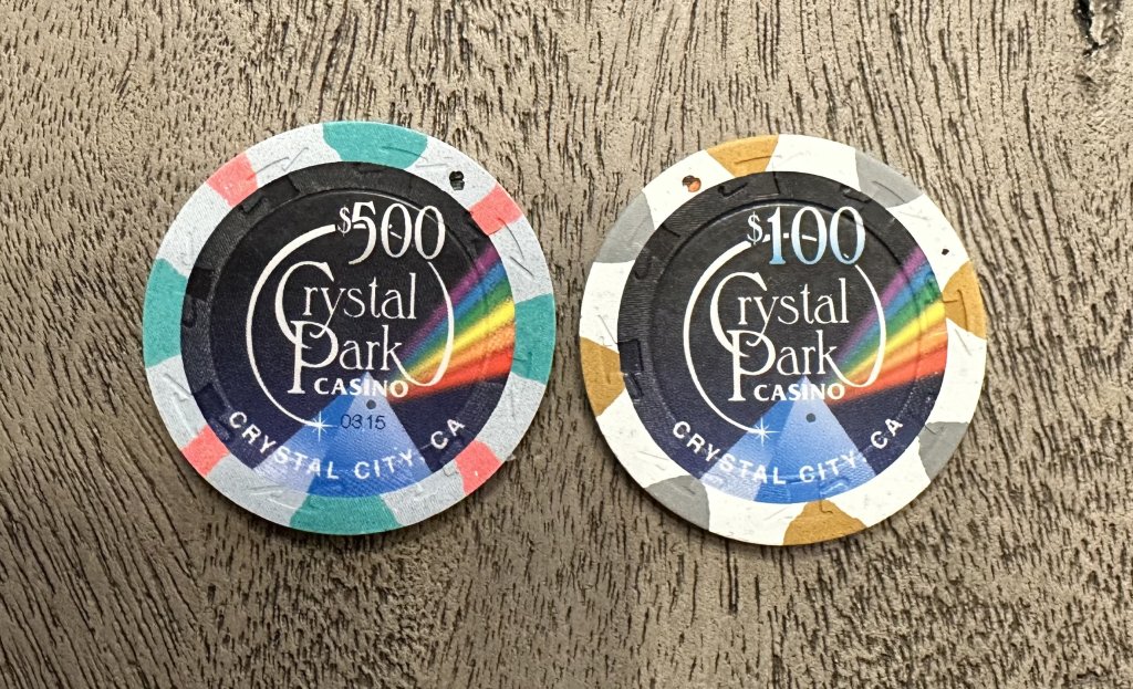Wanted - Crystal Park primary $100 and $500 | Poker Chip Forum