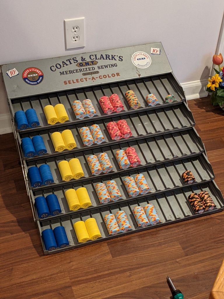 For Sale - Cool metal chip display! Price dropppp | Poker Chip Forum