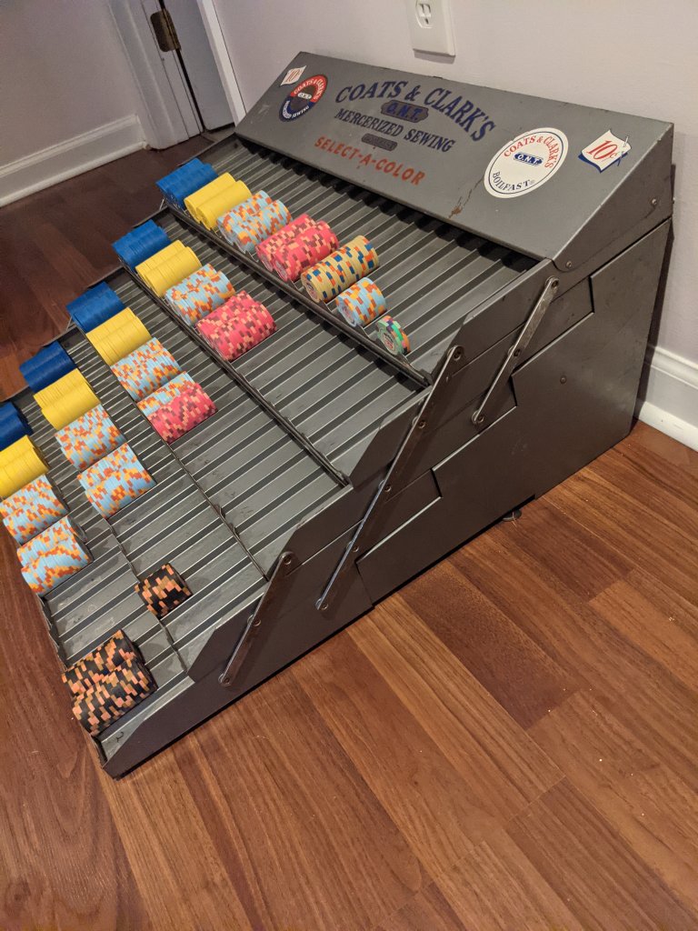For Sale - Cool metal chip display! Price dropppp | Poker Chip Forum