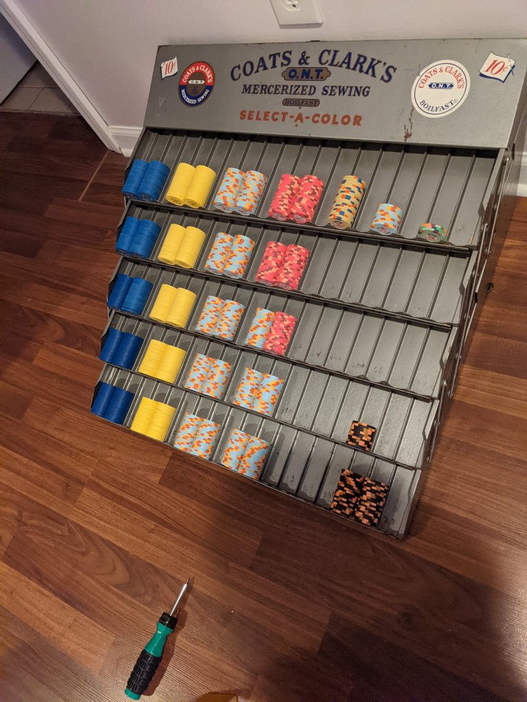 For Sale - Cool metal chip display! Price dropppp | Poker Chip Forum