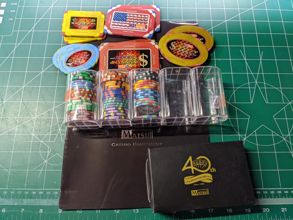 Matsui Chips w/ 27mm labels | Poker Chip Forum