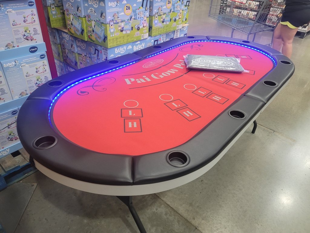 Poker table and chairs costco store
