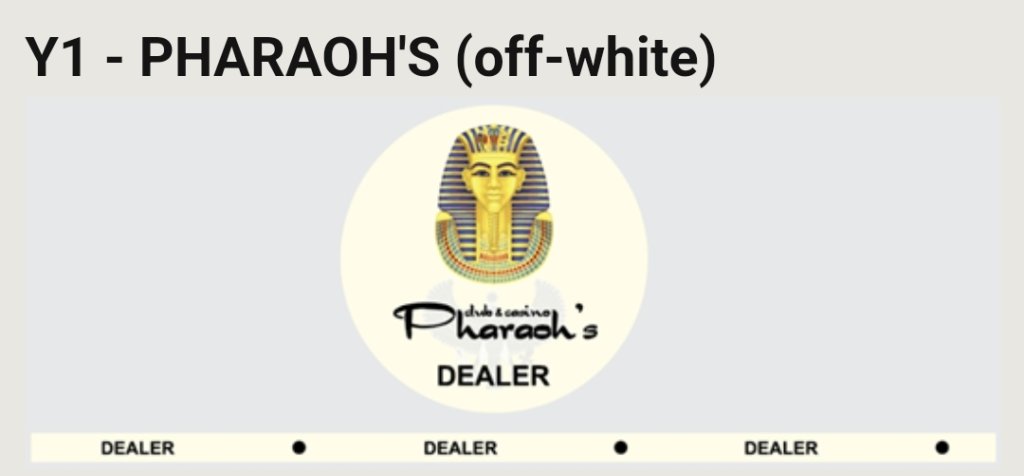 Wanted - Pharaoh's & PCF Dealer Buttons from May GB | Poker Chip Forum