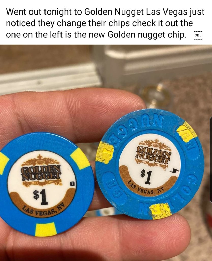 What am I looking at here? FAKE Golden Nugget chip? | Poker Chip Forum